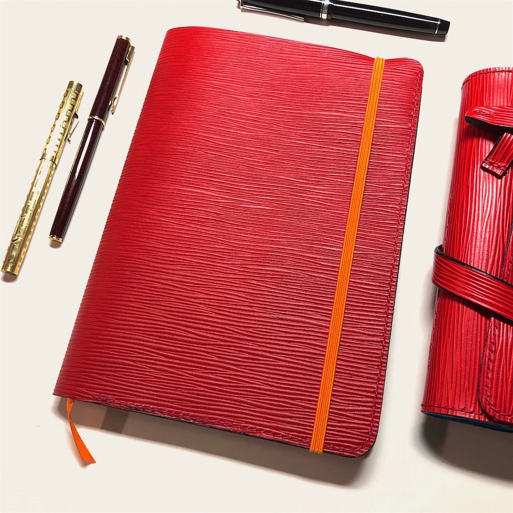 Leather Notebook Cover or Travel Journal Cover, refillable A5 books ...